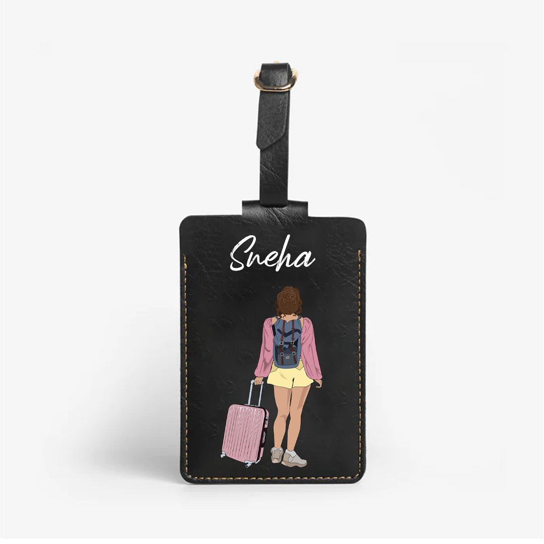 Buy Personalised Leather Luggage/Baggage Tag - Explorer